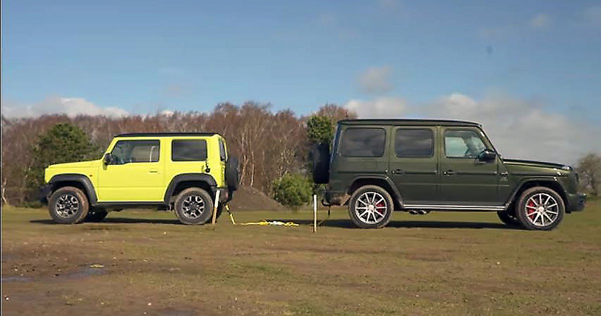 Suzuki Jimny εναντίον Mercedes-AMG G63: Ποιος κερδίζει; (Video)