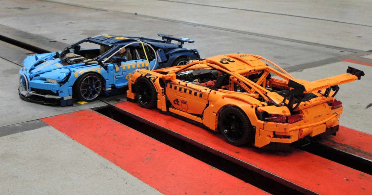 Σύγκρουση Bugatti με Porsche με την υπογραφή της Lego και της ADAC (Video)