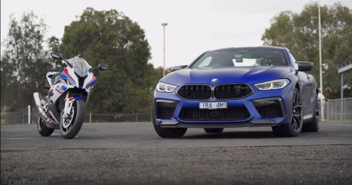 Αυτοκίνητο ή μοτοσικλέτα: Σε κόντρα οι δύο πιο γρήγορες BMW (Video)