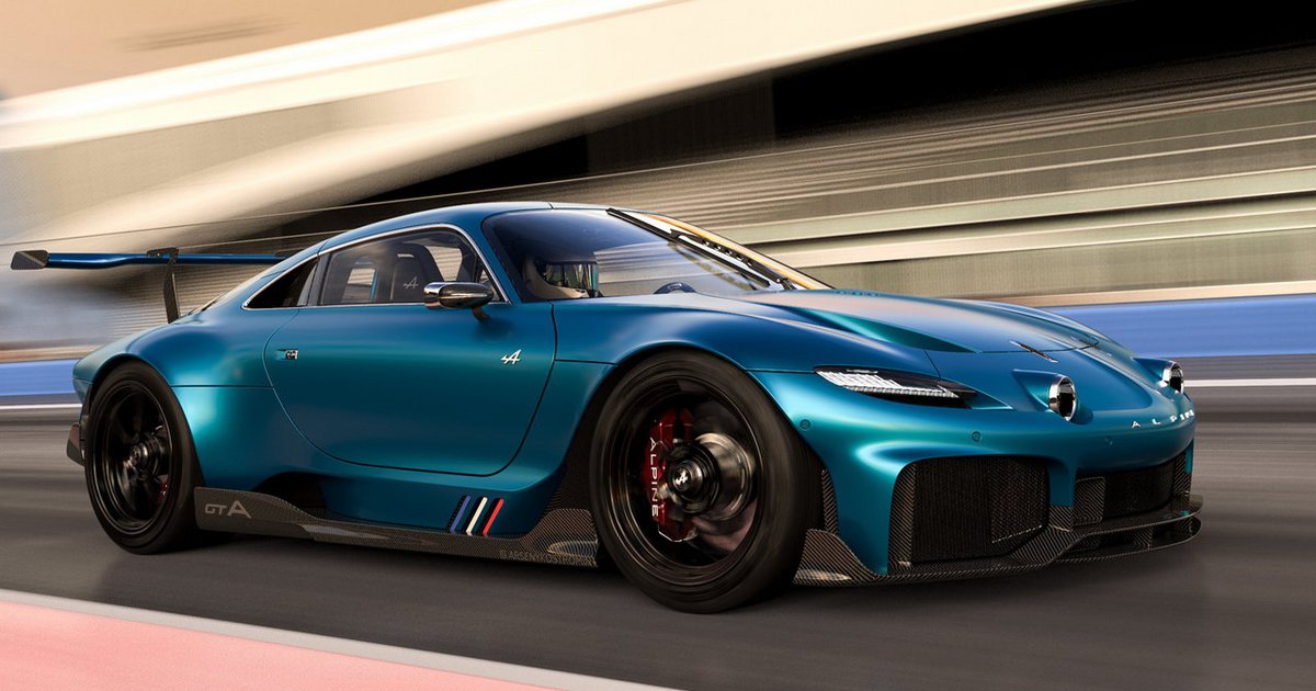 Η σχεδίαση αυτής της Alpine GTA είναι εντυπωσιακή