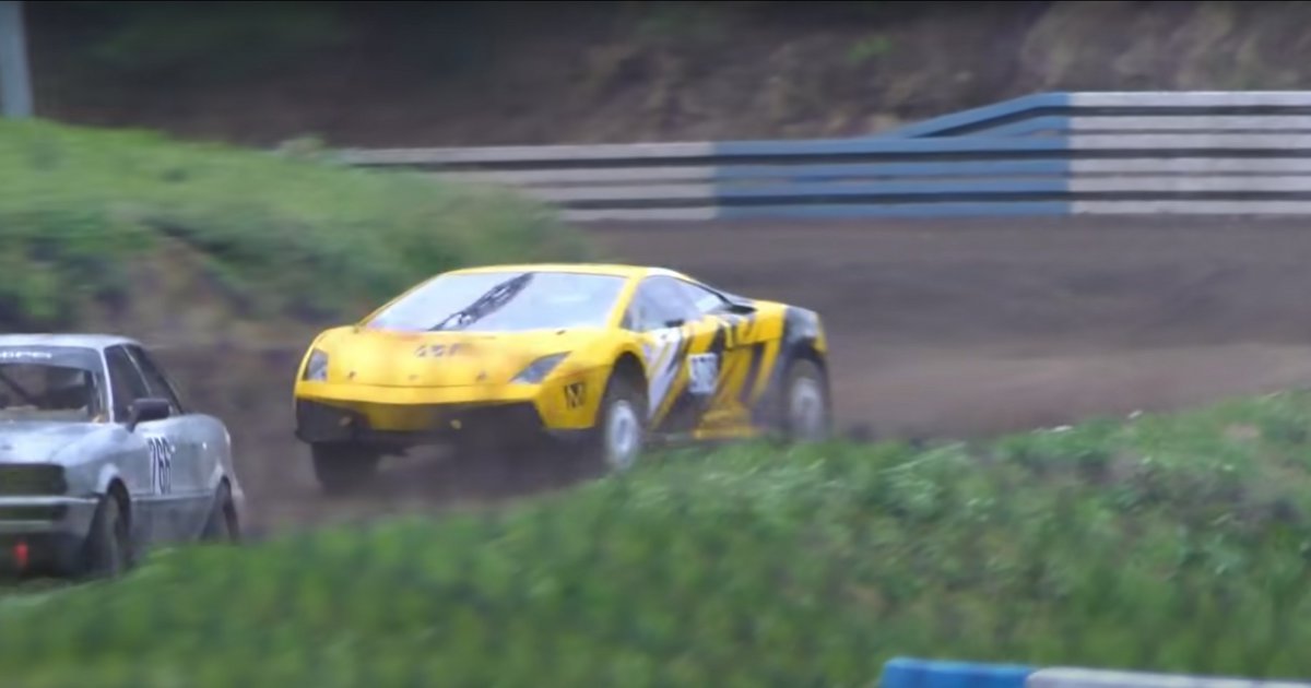 Μια Lamborghini Gallardo σε αγώνα rallycross! (Video)